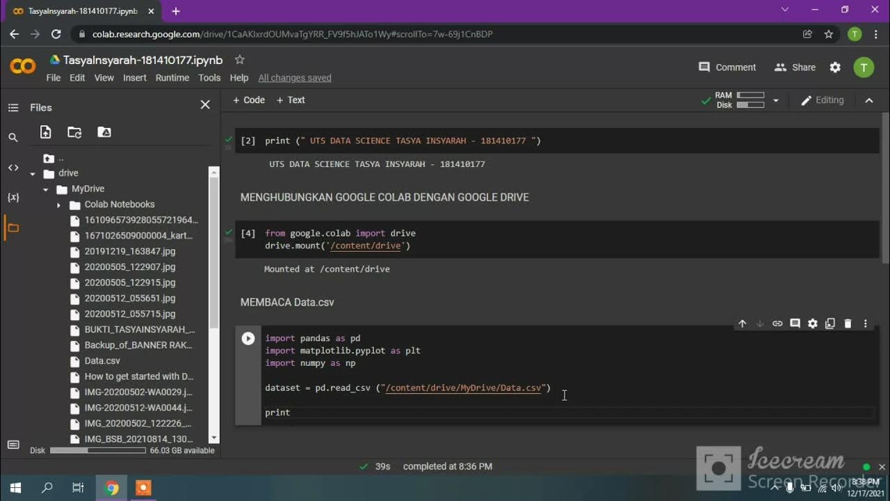 TUTORIAL MEMBACA DAN MENGUBAH NULL MENJADI RATA-RATA DENGAN GOOGLE COLAB - YouTube