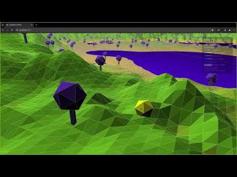 Large procedural 3D world created with TypeScript and WebGPU - YouTube