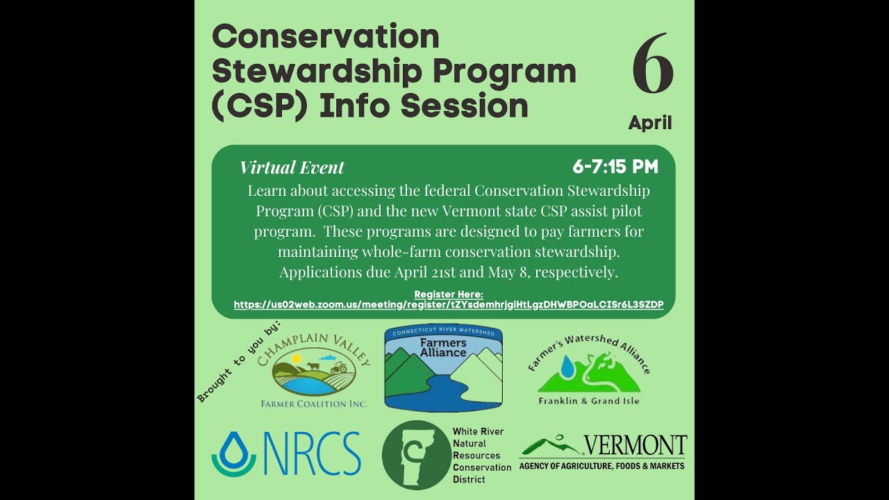 Conservation Stewardship Program (CSP) Training - YouTube
