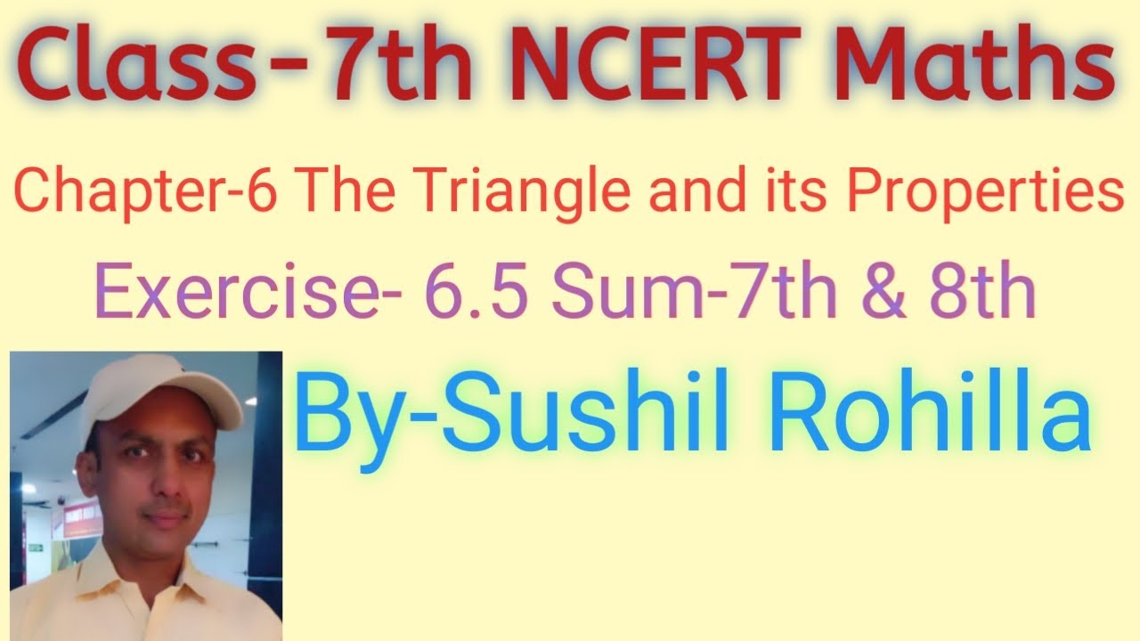 Class- 7th NCERT Maths Exercise- 6.5 Sums- 7th & 8th - YouTube