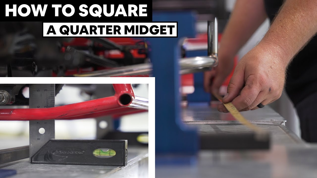 How to square your quarter midget race car - YouTube