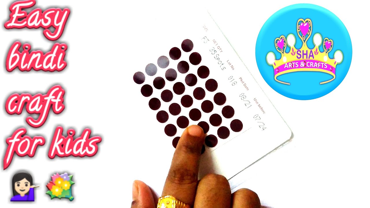 Bindi craft|| Awesome idea !!! How to draw so easy / Wonderful sticker ...
