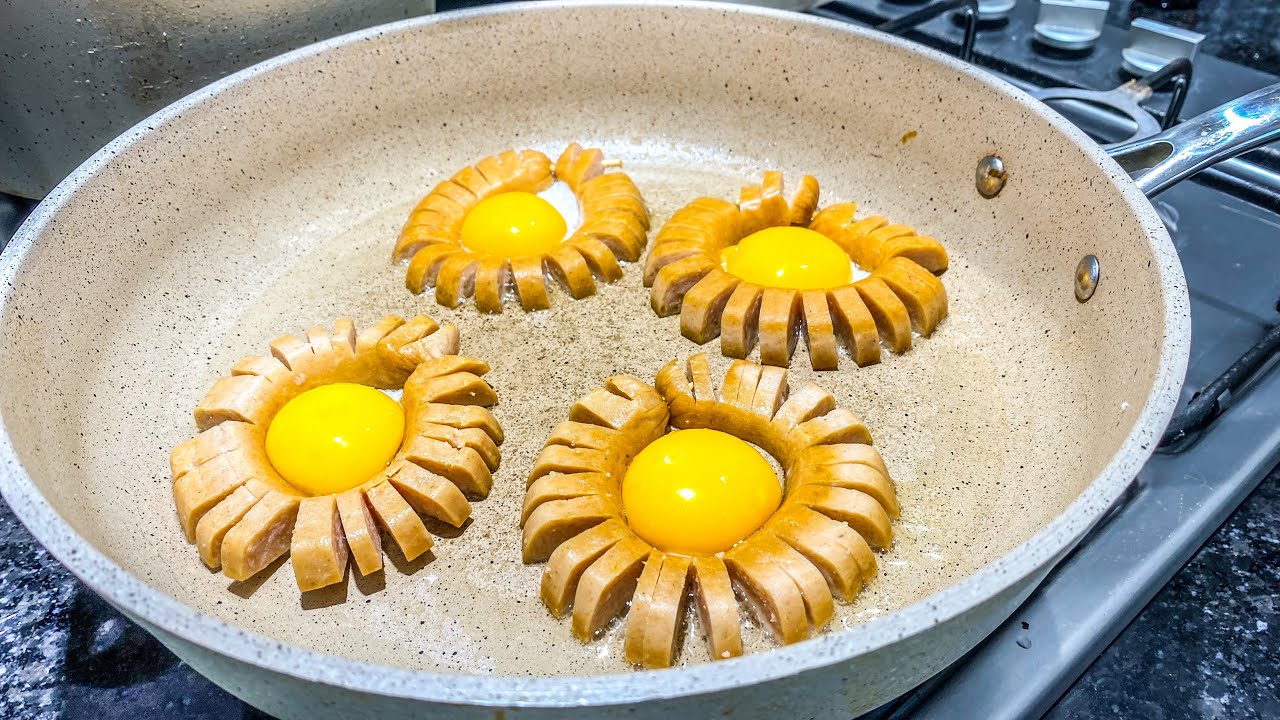 A new way to cook breakfast ️Easy and delicious recipe!Subtitles. ASMR ...
