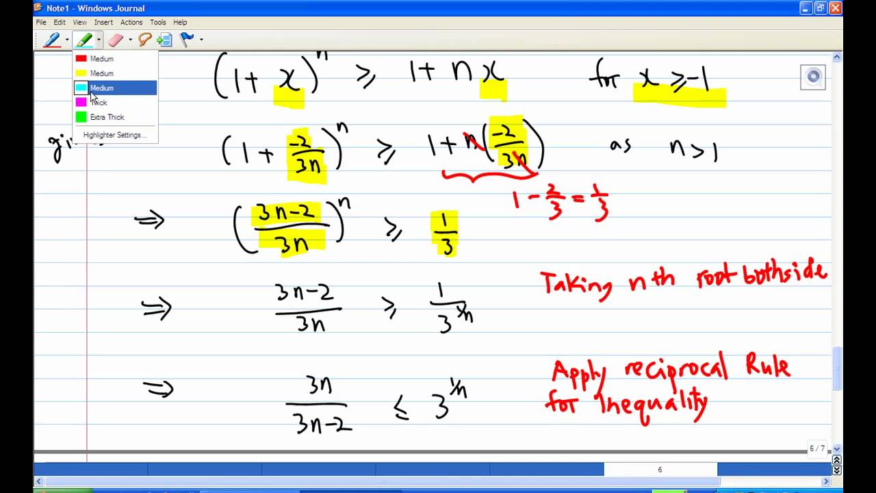 Application of Bernoulli's inequality part 2.mp4 - YouTube