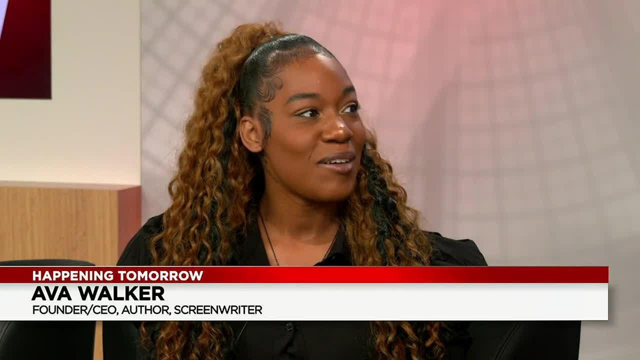 Author Ava Walker discusses her back to school donation event - YouTube