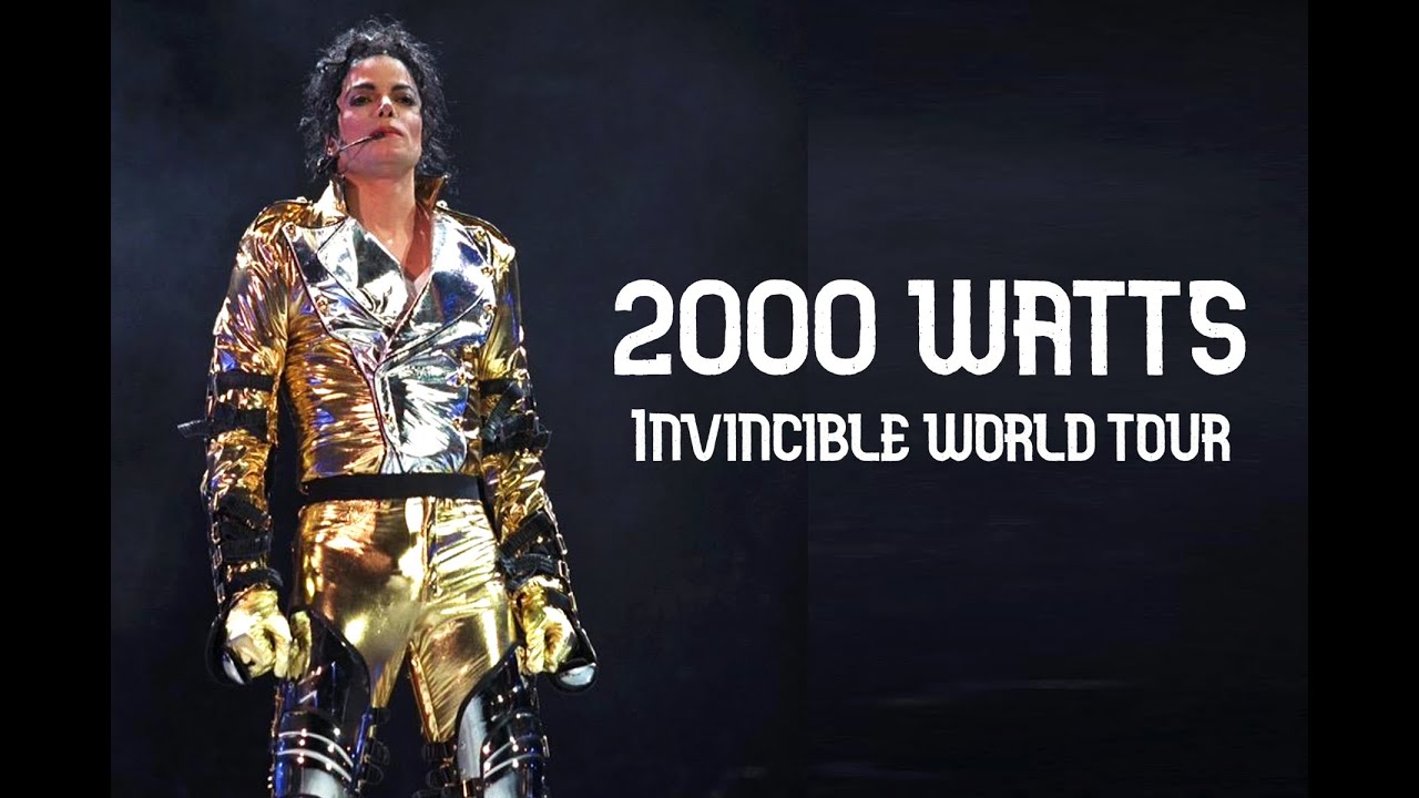 2000 Watts | Michael Jackson | Invincible World Tour 2001 - YouTube