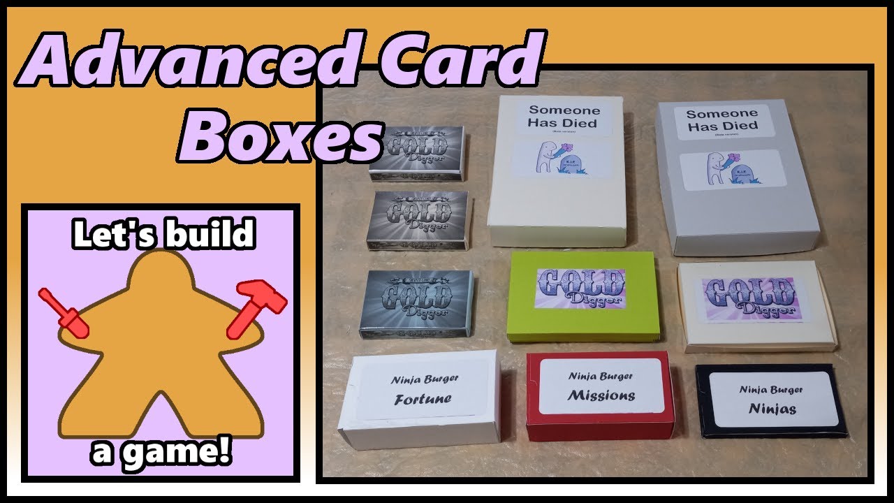 Let's Build a Game! - Building Advanced Card Boxes (2022/02/25) - YouTube