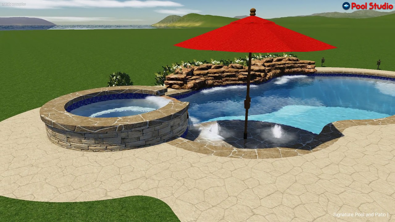 SIGNATURE POOL AND PATIO - YouTube