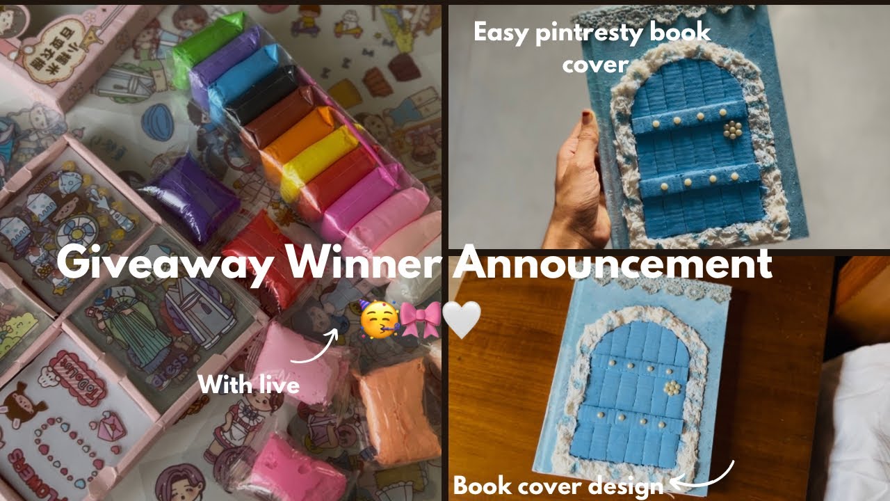 Giveaway Winner Announcement 🥳 | Book Cover Design Ideas🌷🤍 - YouTube