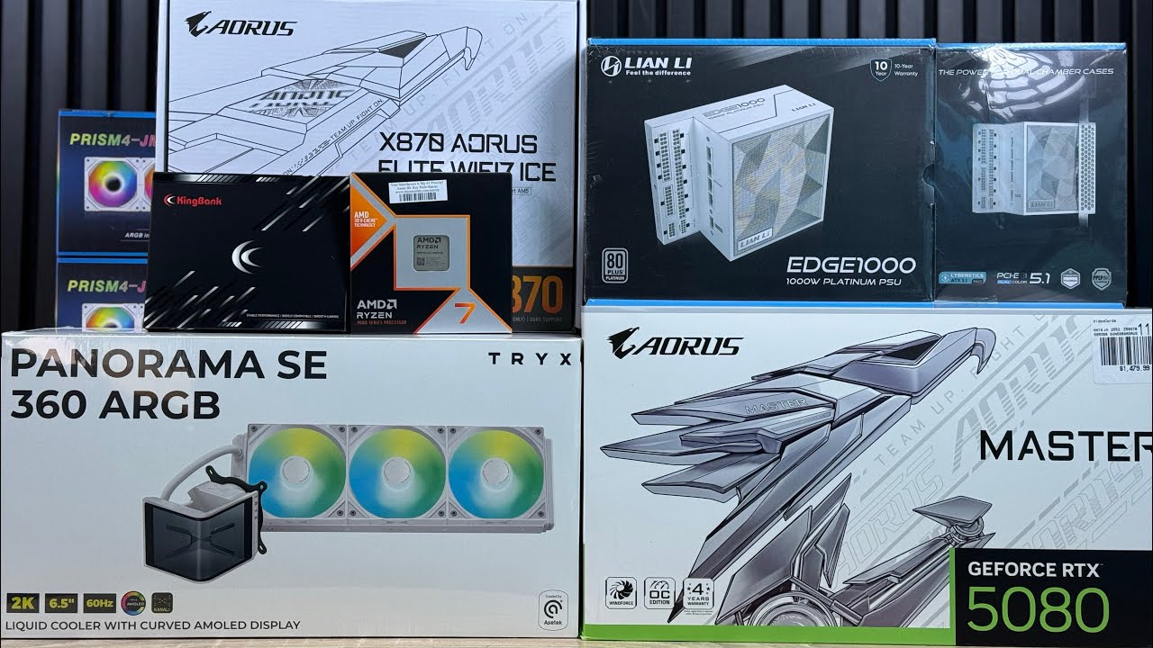 AMD 9800X3D & AORUS MASTER ICE RTX 5080 O11 Vision | 202503001 - YouTube