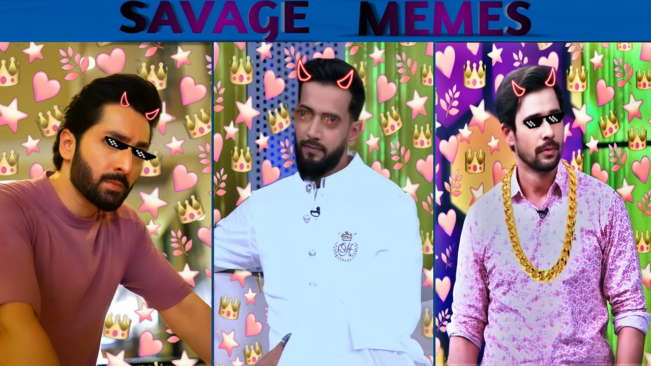 SaVaGe Tabish Hashmi Memes ft Imad Wasim - YouTube