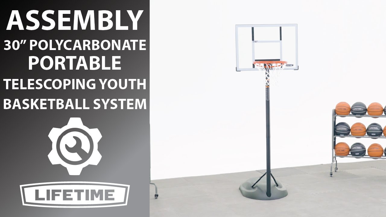 Lifetime Telescoping Youth Basketball System | Lifetime Assembly Video ...