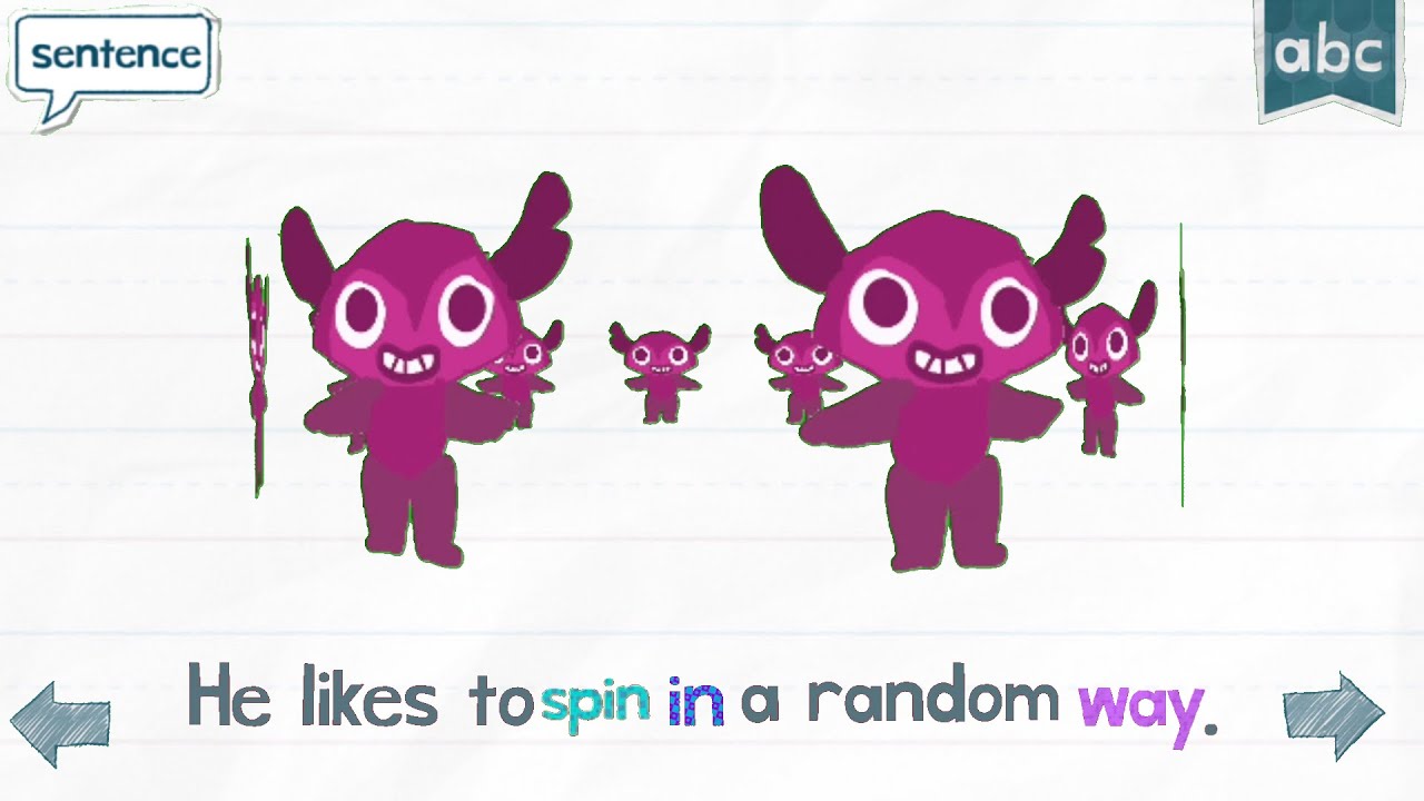 Endless reader “Spin” (with text and narration) - YouTube