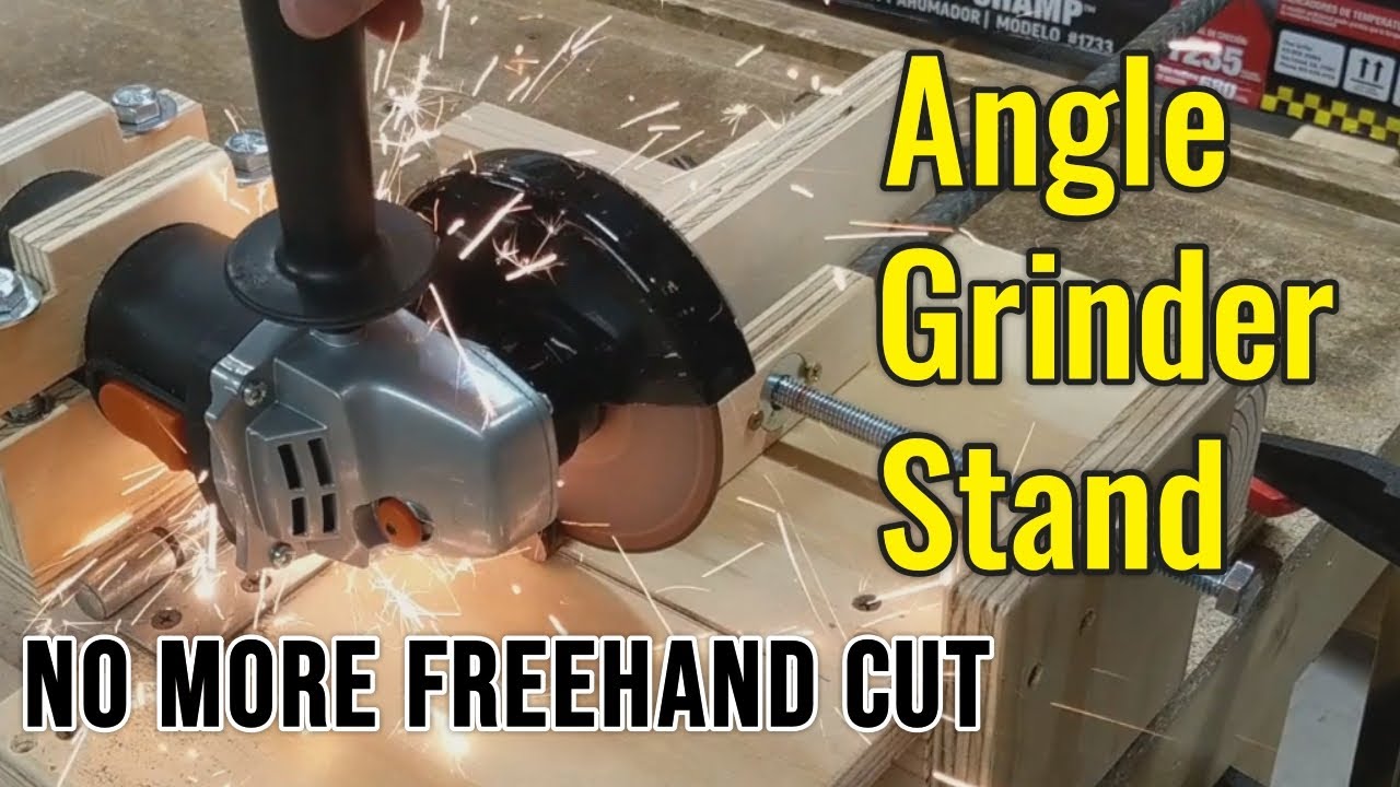 How to Build an Angle Grinder Stand | Angle Grinder Holder - YouTube