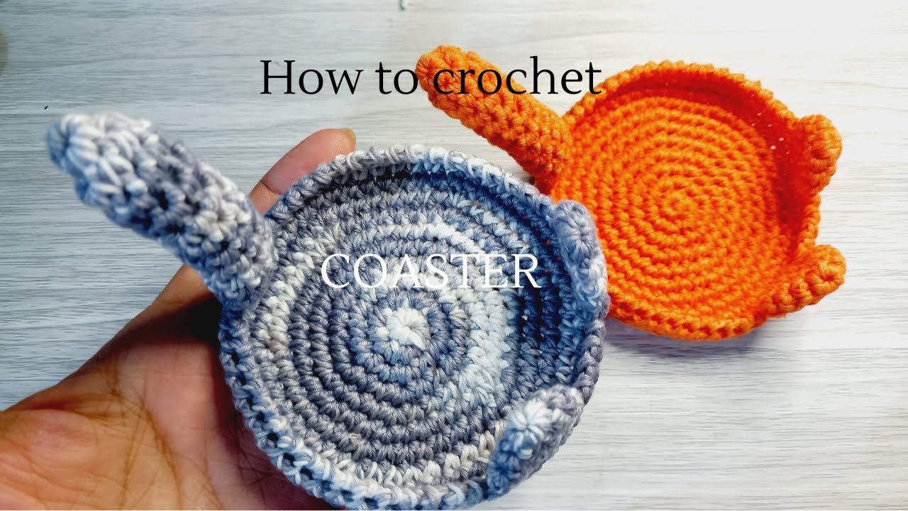 crochet coaster- crochet tutorial - YouTube