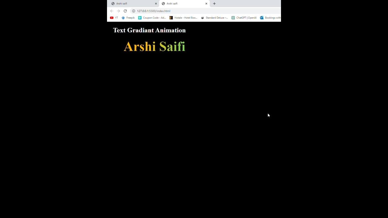 Gradient Text Animation Html And Css Tutorial For Beginners 2023 Shorts Codingforbiginners