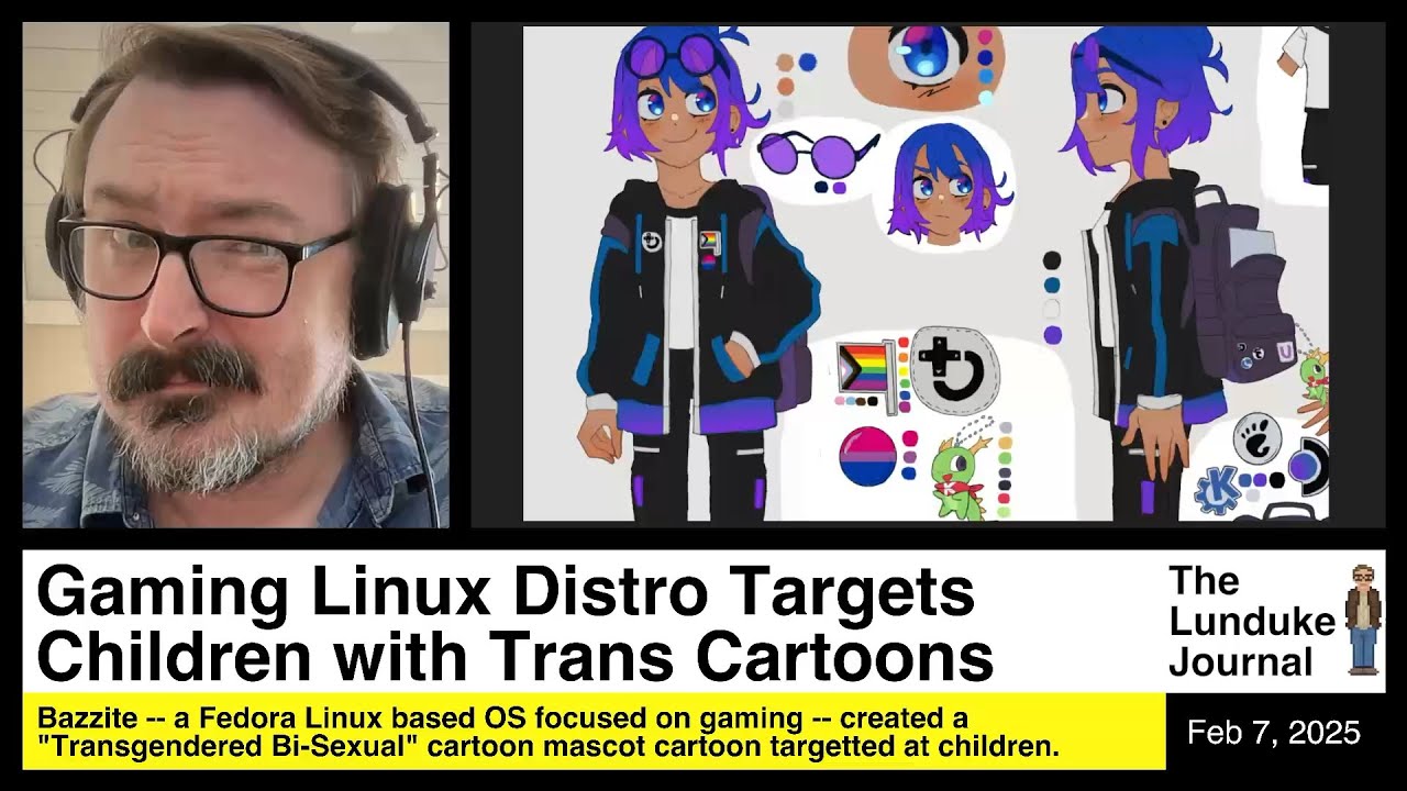 Gaming Linux Distro Targets Children with Trans Cartoons - YouTube