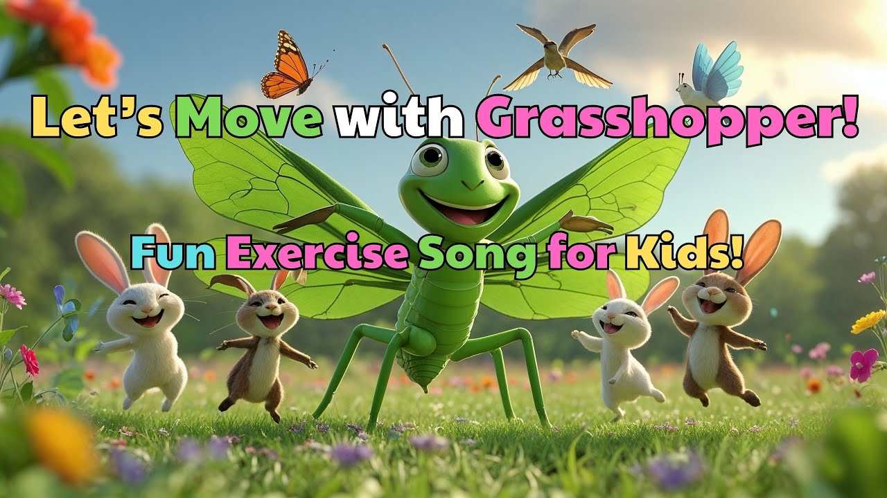 Let’s Move with the Grasshopper! | Fun Exercise Song for Kids ...