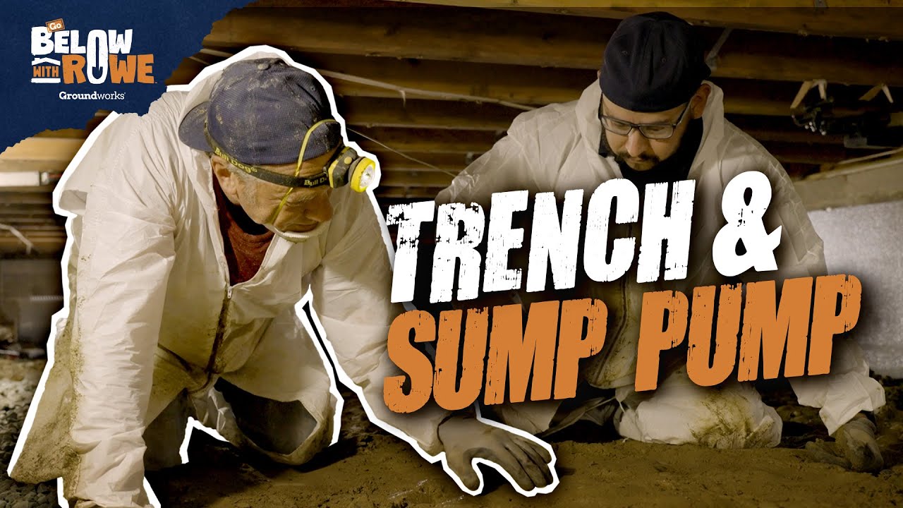 Mike Rowe Digs Into Crawl Space Drainage and Sump Pump Installation ...
