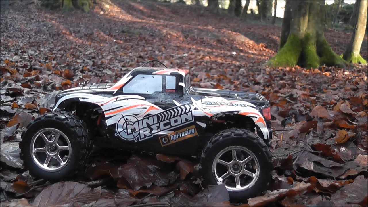 HPI Mini Recon - forest bashing - YouTube