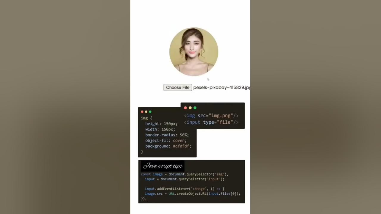 How To Create A image file style html and css coding #mkchohan developer 👍 - YouTube