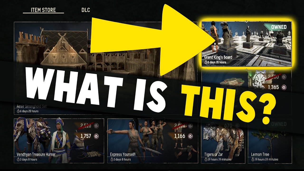 Review of the Grand King's Board for Sale at Bazaar | CONAN EXILES ...