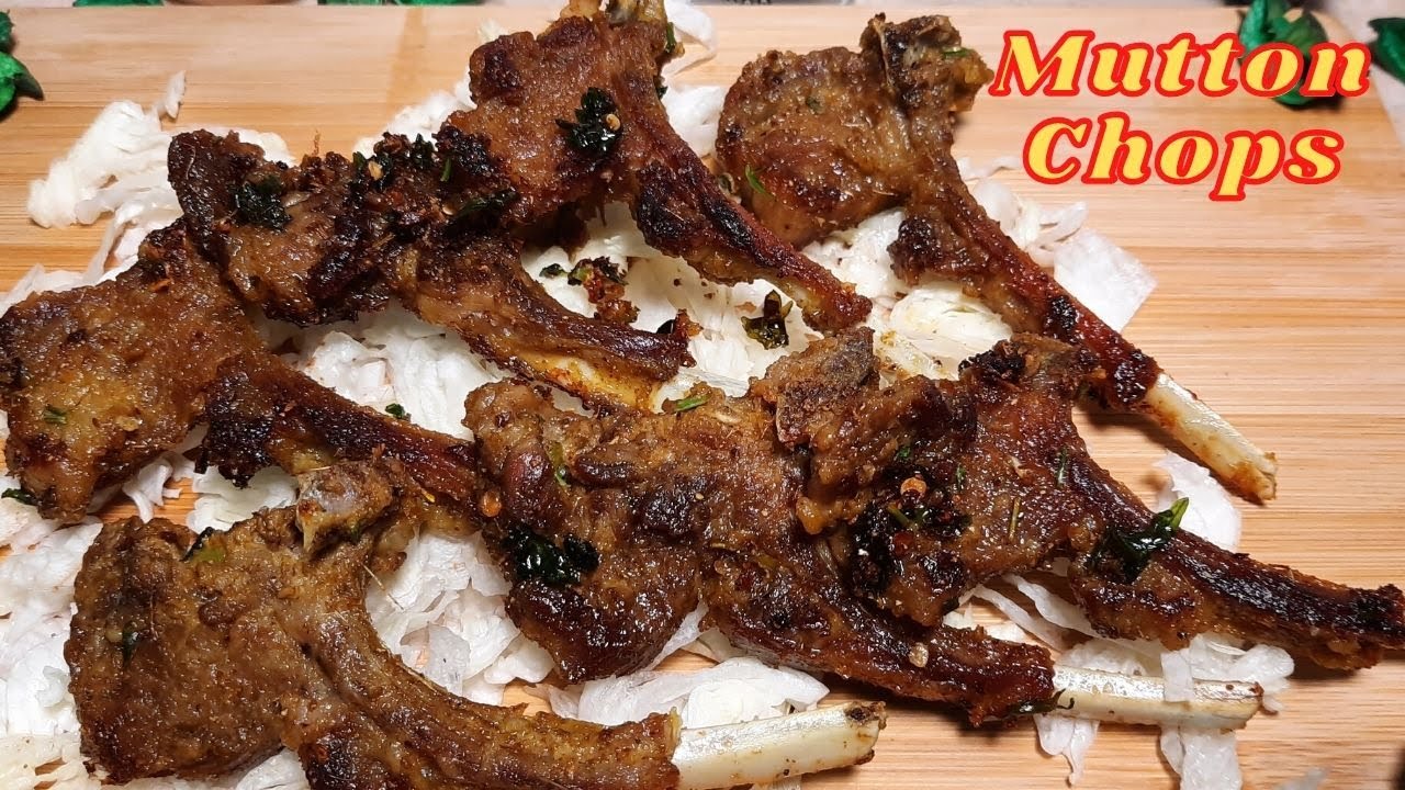 Mutton Chops Recipe | Easy Fried Mutton Chops | Chanp Recipe | Bakra ...