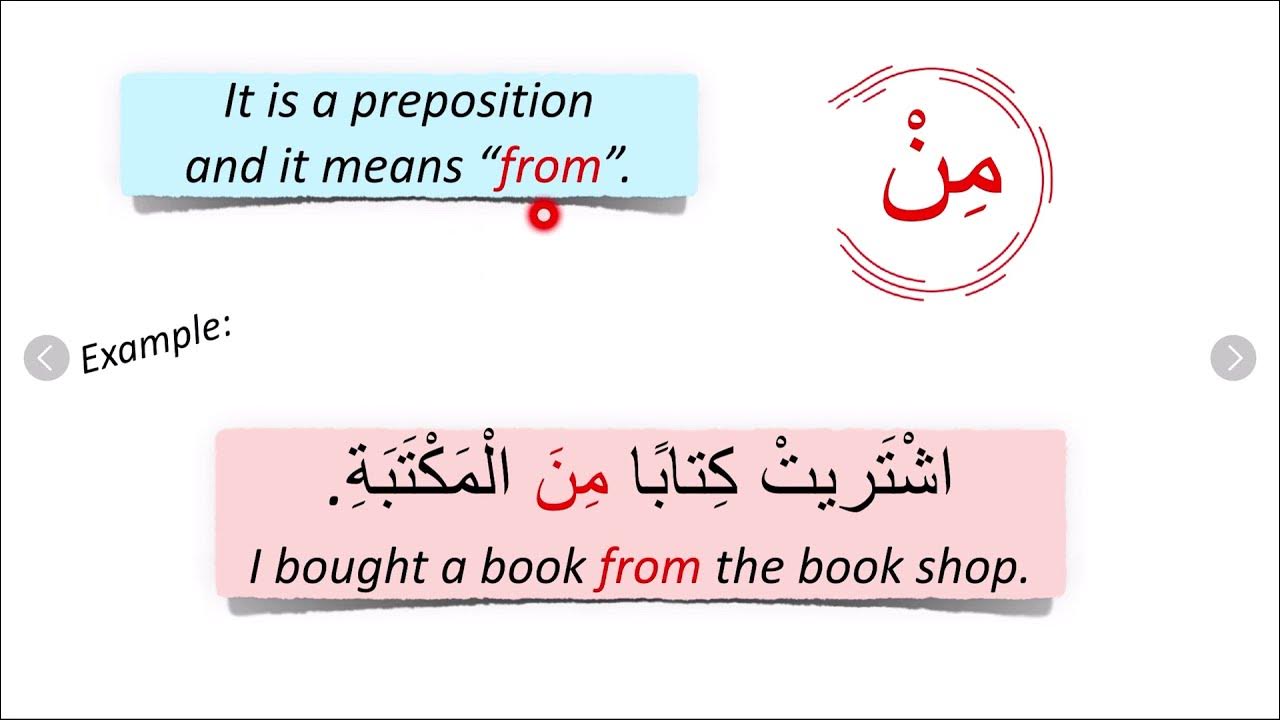 Arabic grammar ?مِن and مَنْWhat is the difference between a - YouTube
