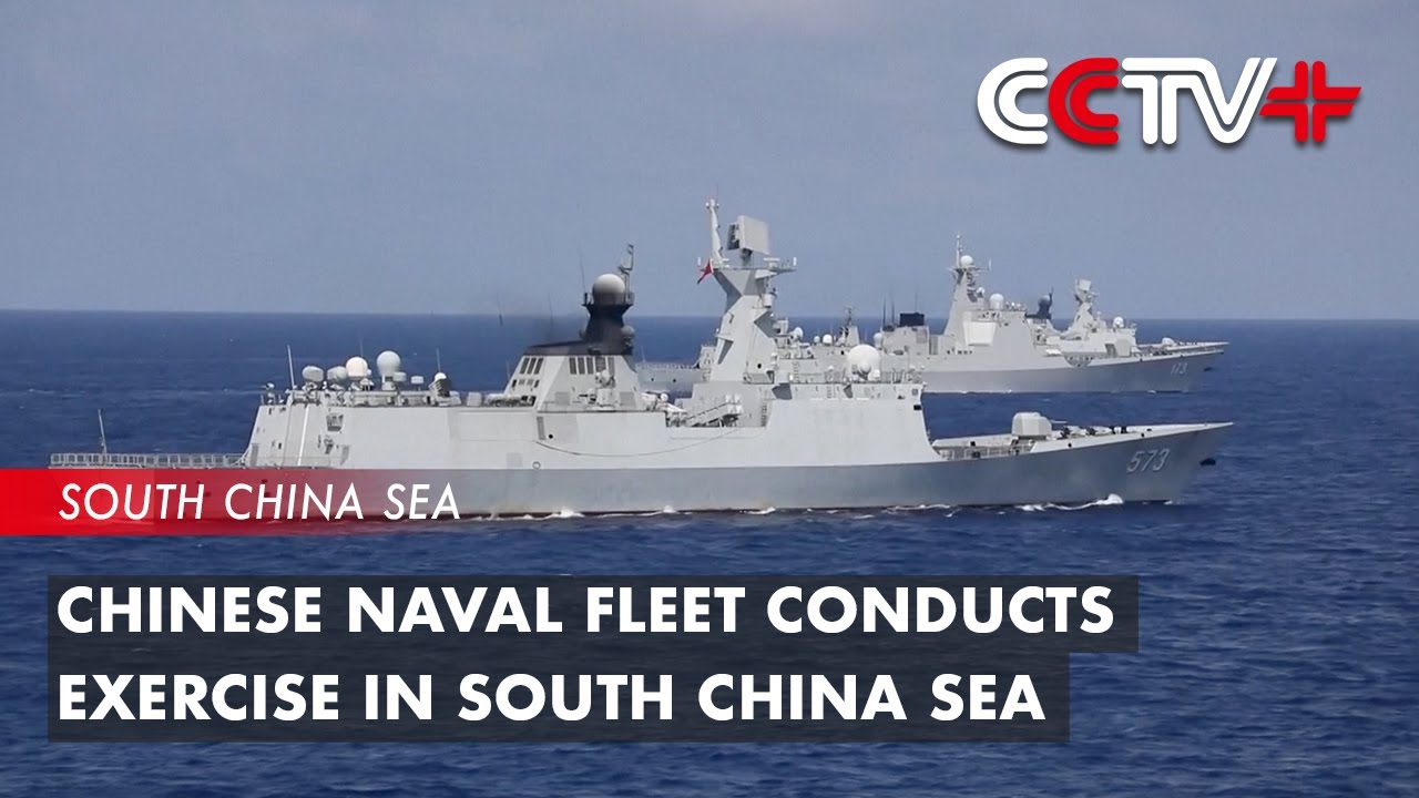 Chinese Naval Fleet Conducts Exercise in South China Sea - YouTube
