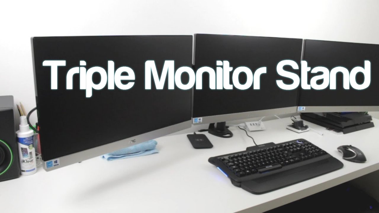 Novatech Triple Monitor Stand | Review - YouTube