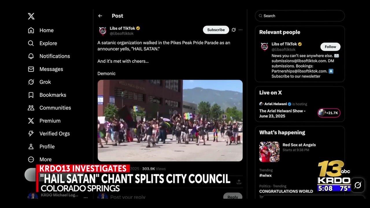Viral "Hail Satan" moment at Pride Parade sparks city council debate ...