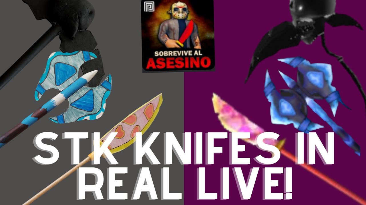STK KNIFES IN REAL LIVE | Survive The Killer | Roblox | - YouTube