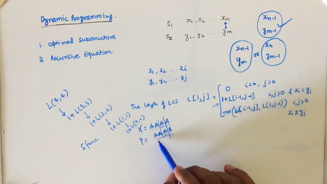 Longest Common Sub sequence Problem Using DP YouTube Longest Common Sub sequence Problem Using DP YouTube