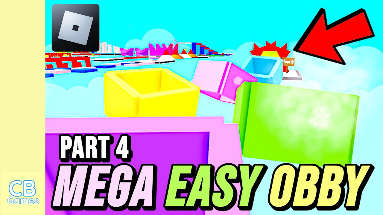 Part 4 Mega Easy Obby Roblox Stage 300 To 400 Youtube