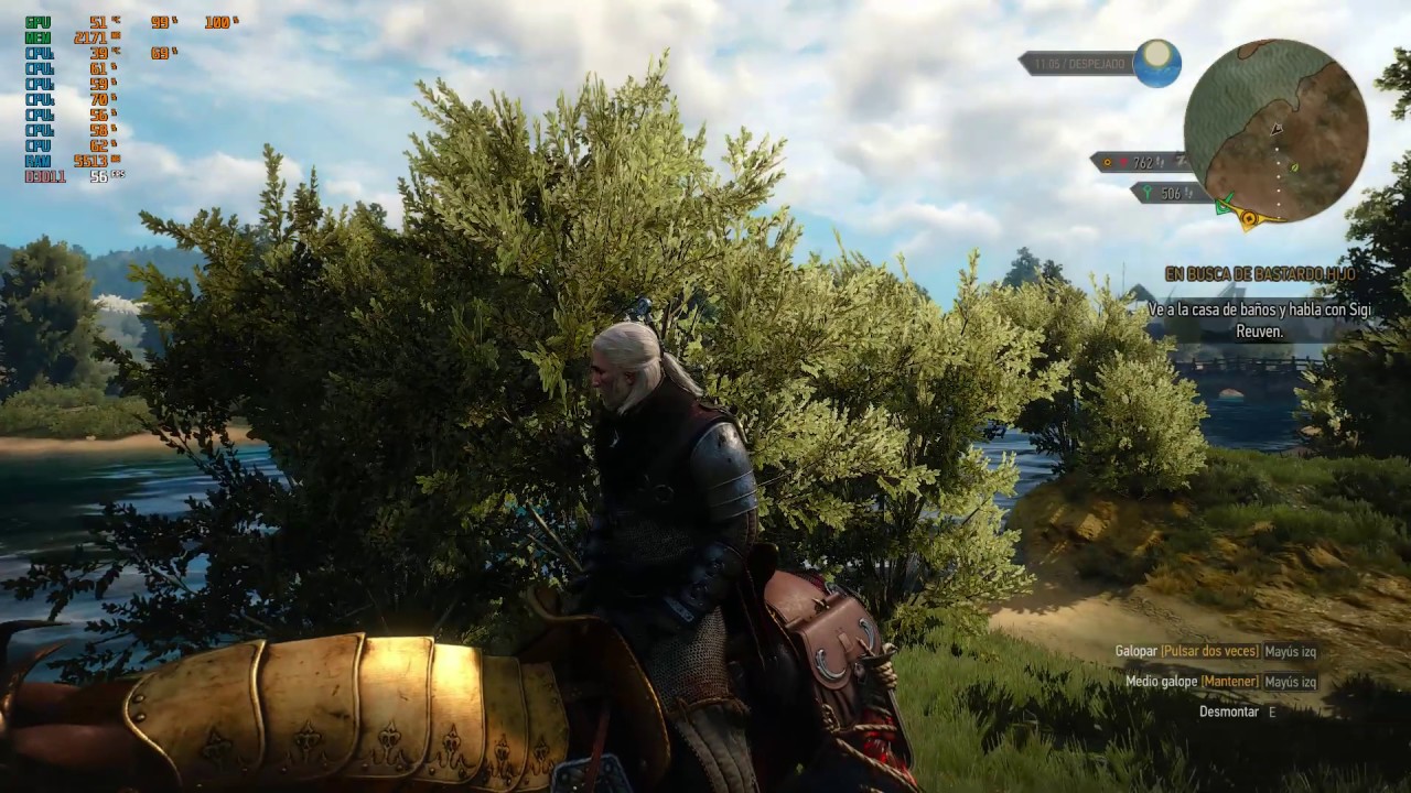 The Witcher 3 PC GAMEPLAY |AMD FX 6100 - RX 570 4GB - YouTube