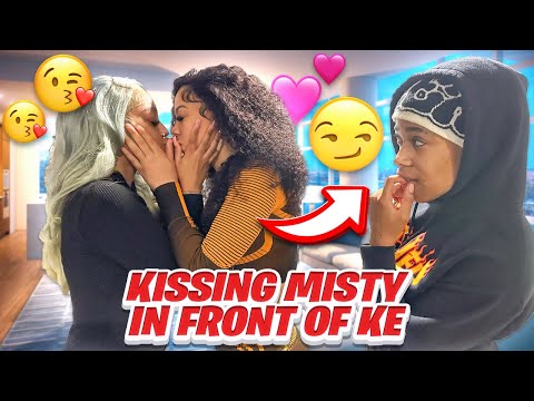 Kissing @PrincessMisty In Front of her GF *SHE LIKED IT*