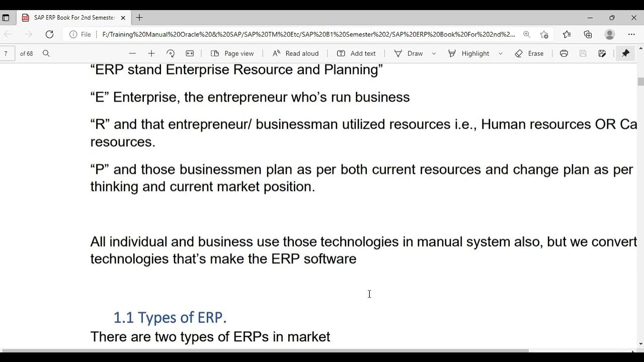 Sap Lecture 1 - YouTube