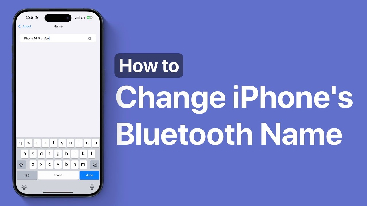 How To Change Bluetooth Name On iPhone 16 | iOS 18 Tips - YouTube