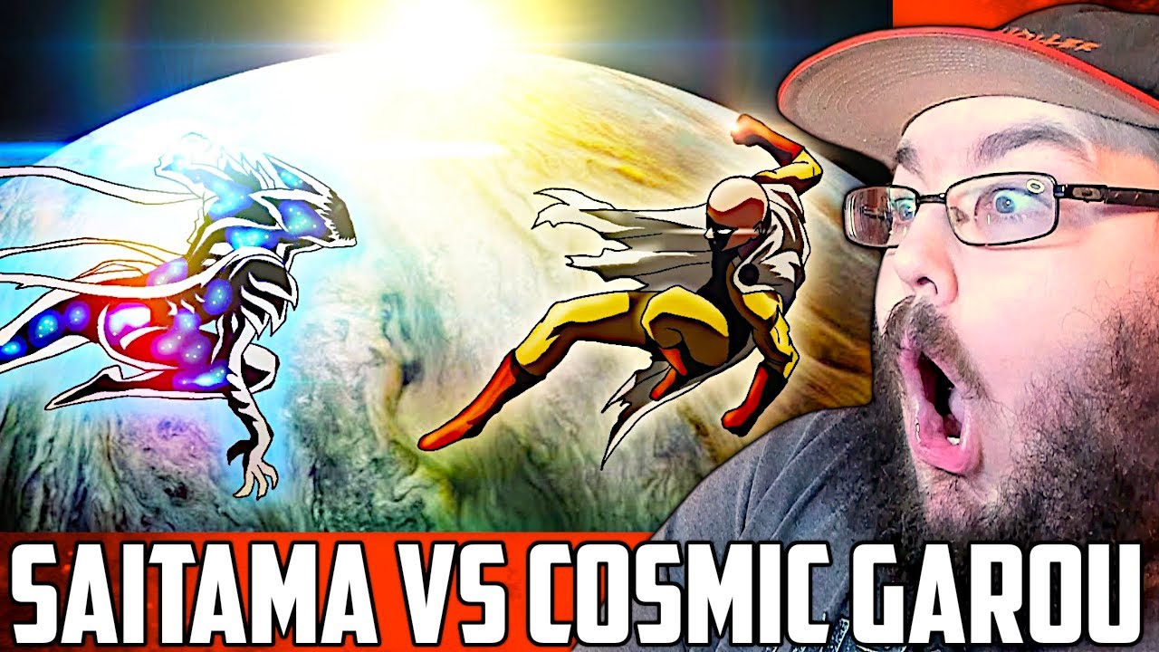 SAITAMA vs COSMIC GAROU | Full Fight Animated HD | One Punch Man FAN ...