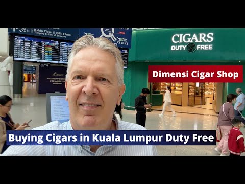 Kuala Lumpur Duty Free Buying Cigars – Dimensi Cigar Shop - YouTube