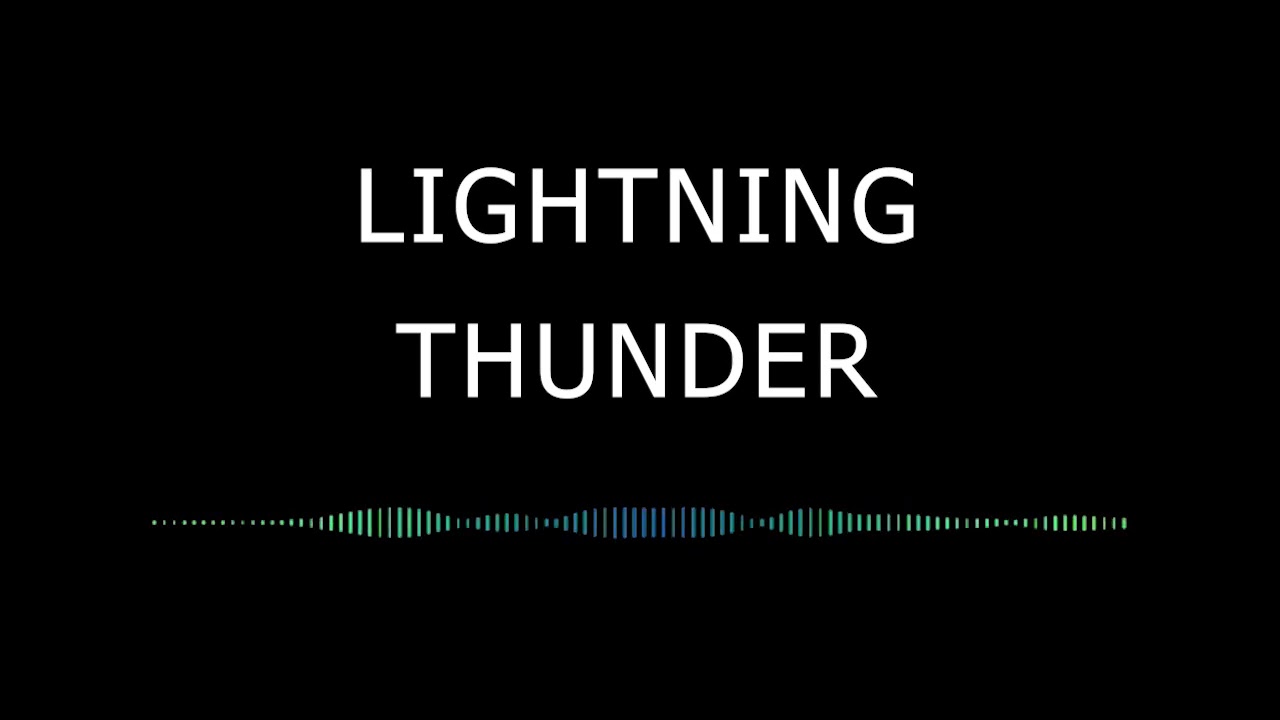 Lightning thunder sound effect | sfx /bgm | for videos/films # ...