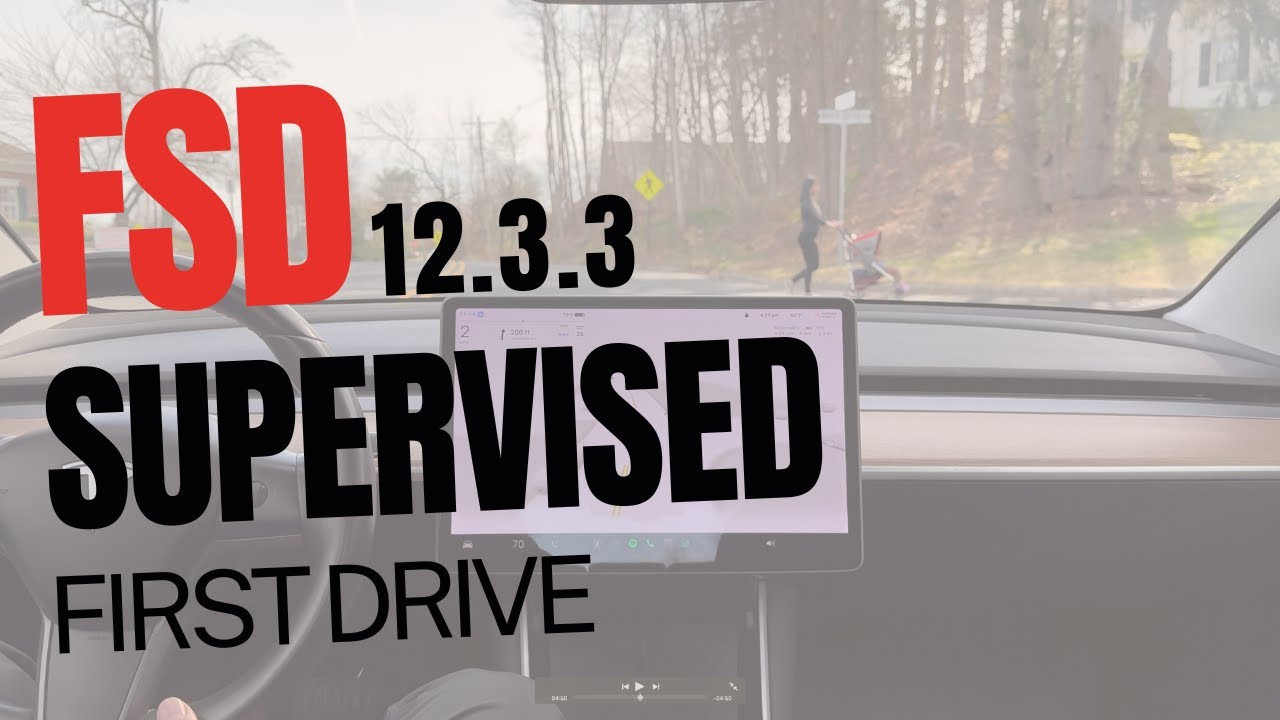 Tesla FSD Supervised 12.3.3 - First Drive - YouTube