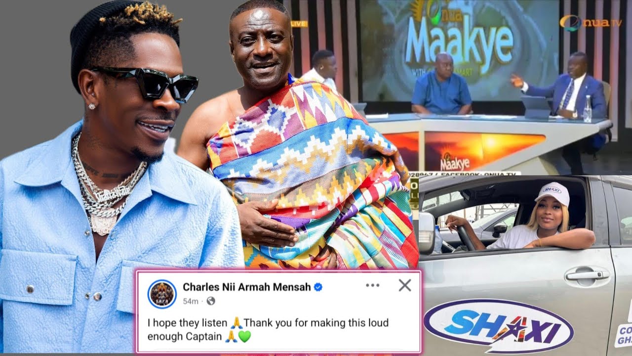 watch hw shatta finally reacted to caption smart &Onua tv possitive ...