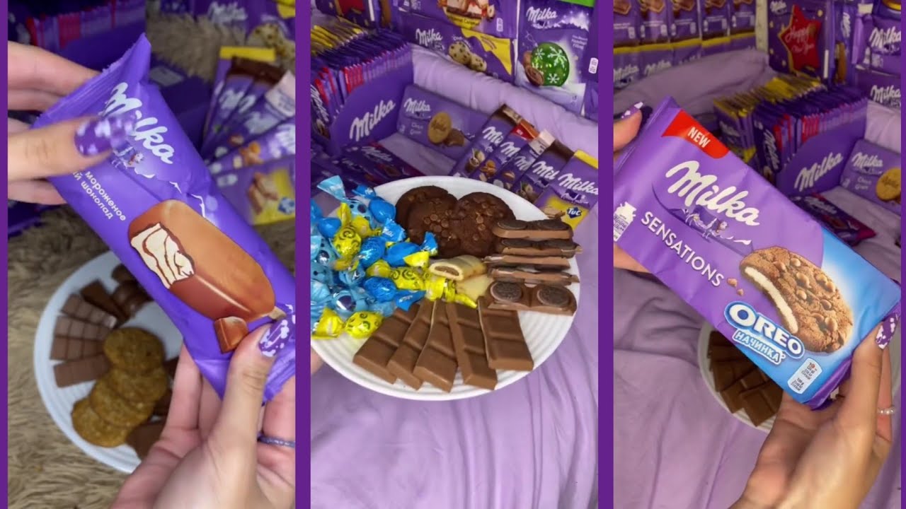 Milka🍫💜 Lunch time 🍫💜 ASMR #asmr #milka @Queen of Milka - YouTube