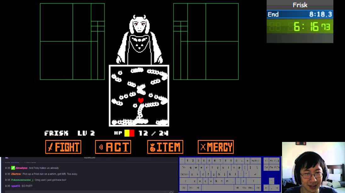 Frisk Undertale Speedrun 7:12 - YouTube