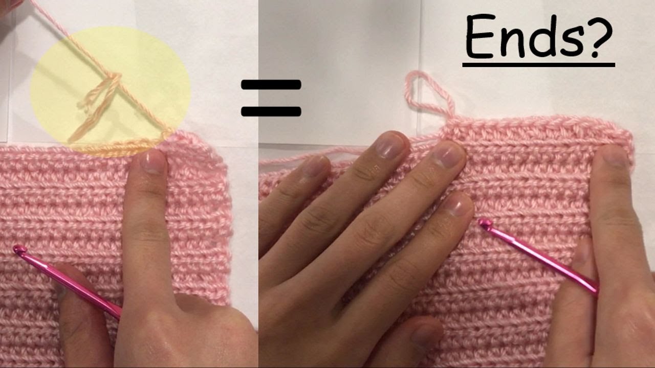 How to CROCHET Your TAIL ENDS IN? Basic Beginner Crochet Tip - YouTube