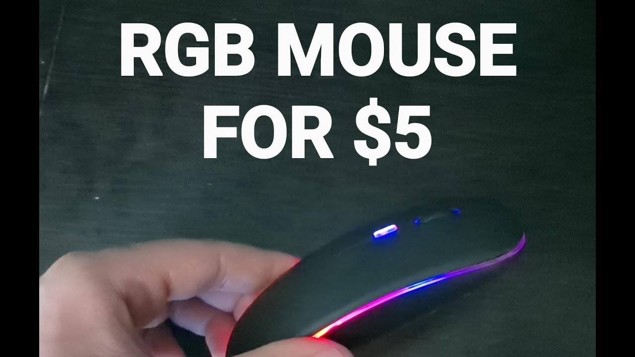 Unboxing & Review OKIMO RGB Inexpensive SLIM Mouse - YouTube