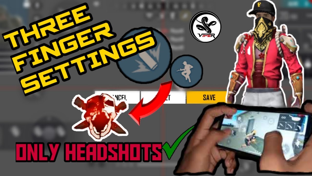 Three Finger Setting in Free Fire | Tips To Become Pro Player | VIPER ...