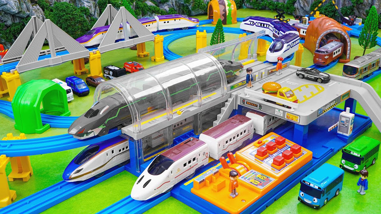Plarail Shinkansen ☆ Construction of multi-purpose Takara Tomy 3-lane ...