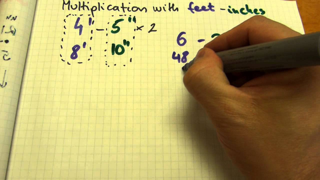 Multiply Feet inches Without Conversion YouTube